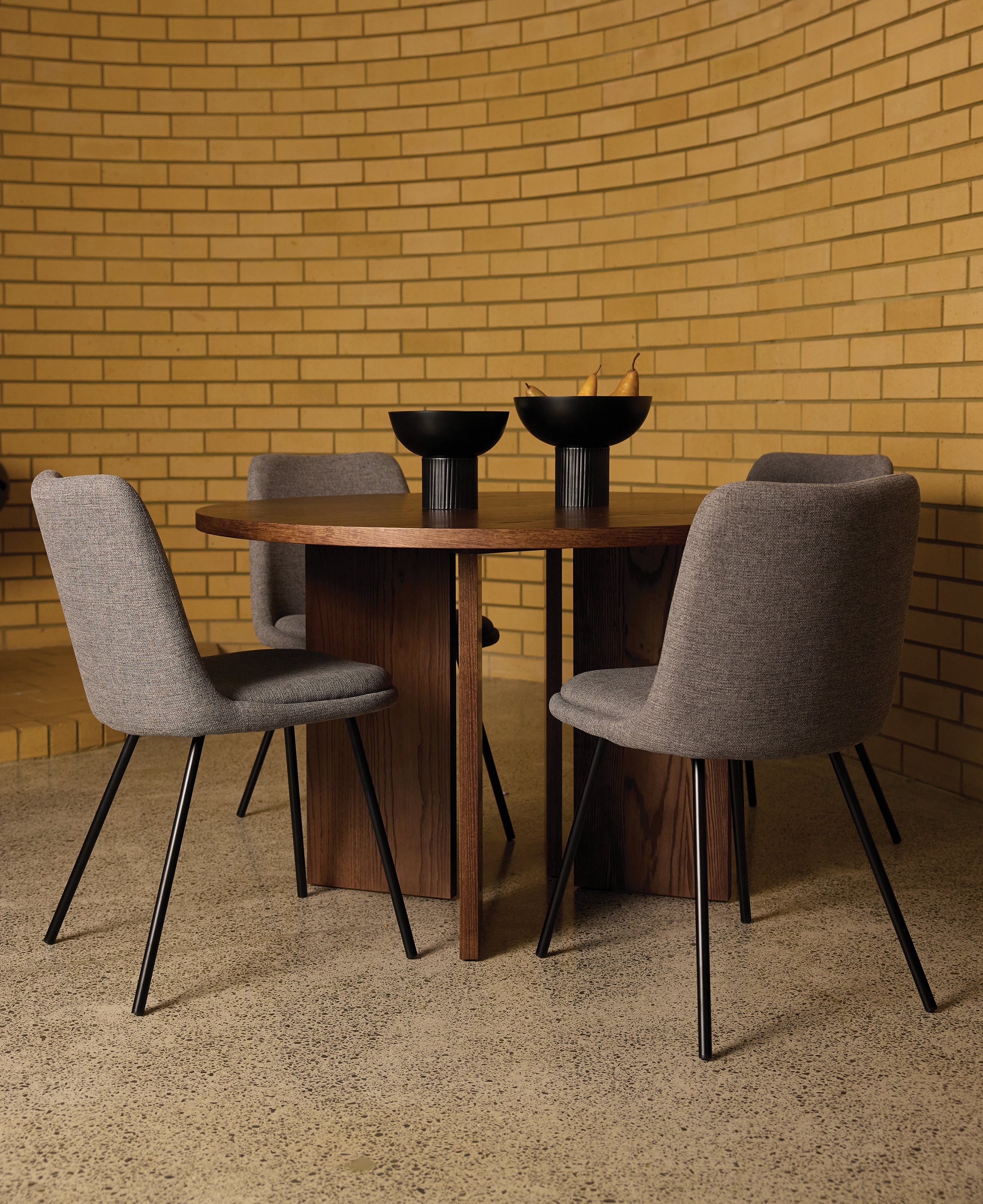 Connect Round Dining Table Plinth Base - Danske Mobler Furniture