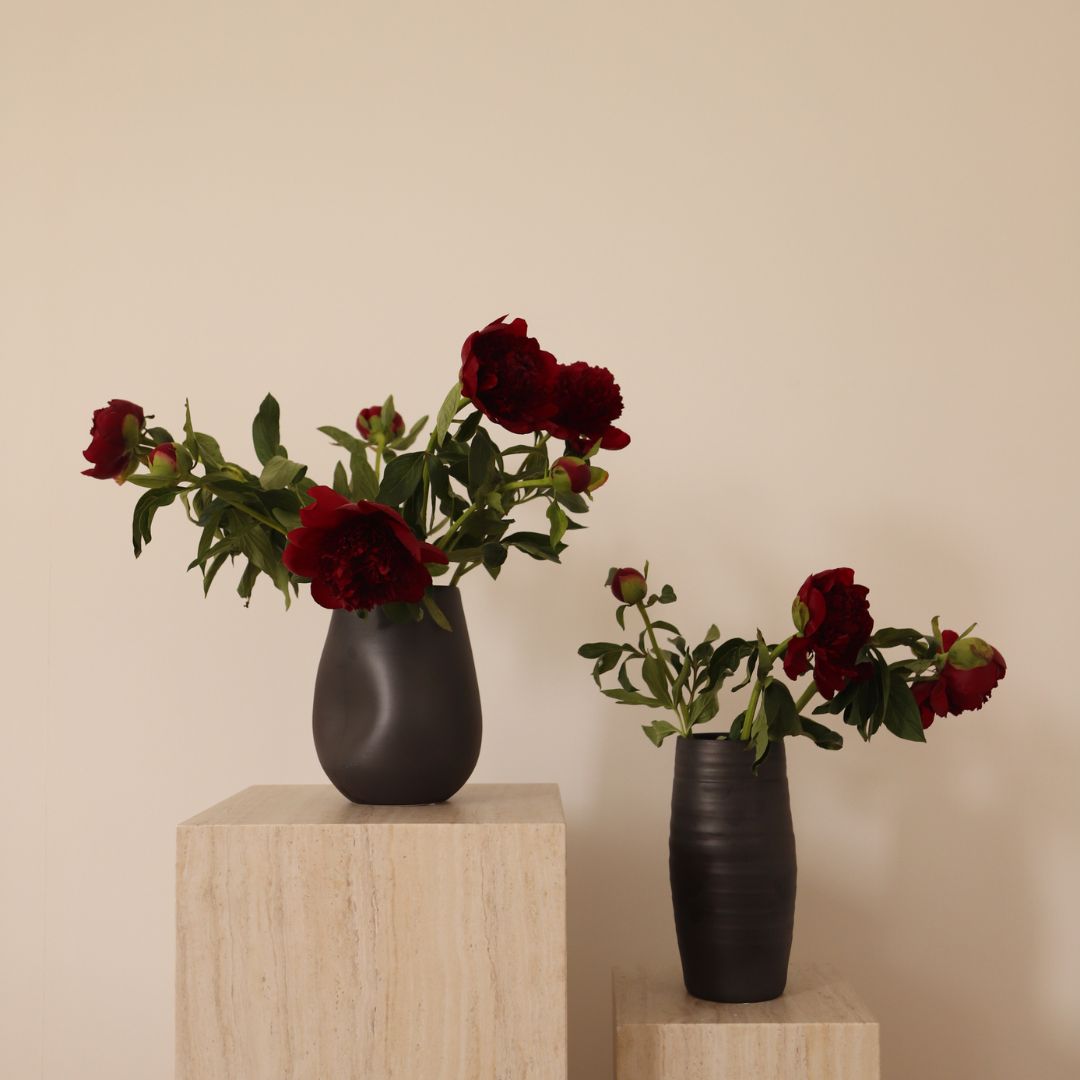 Ash Vase Medium - Black | Danske Møbler