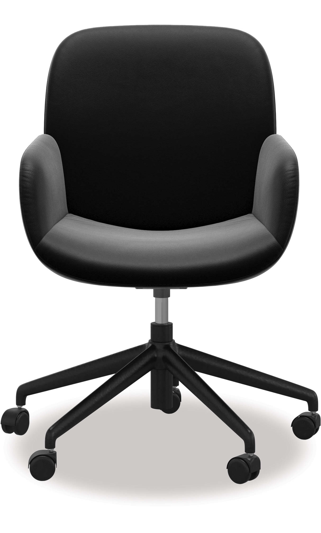 Stressless® Bay Leather Home Office Chair - Paloma Black leather