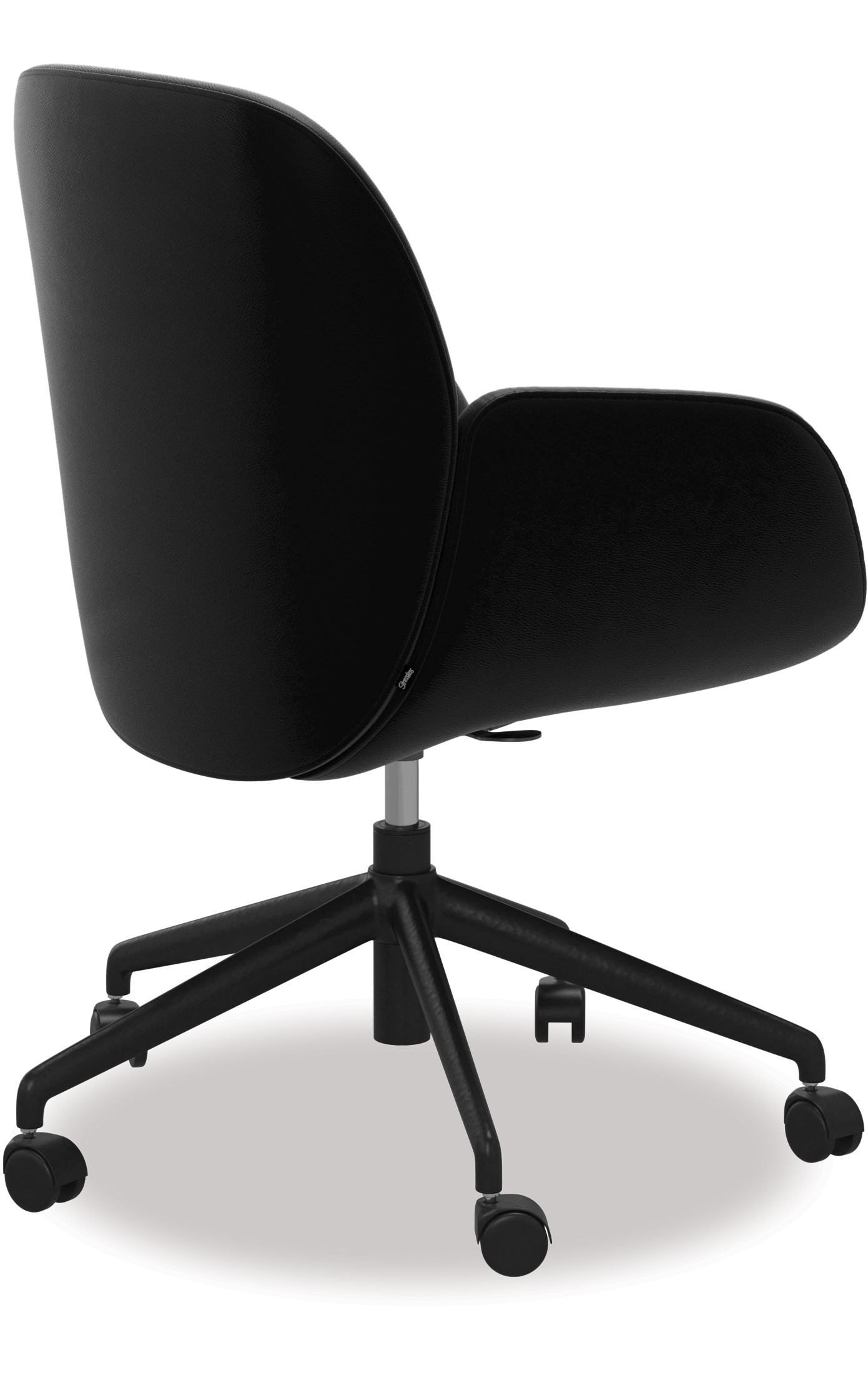 Stressless® Bay Leather Home Office Chair - Paloma Black leather